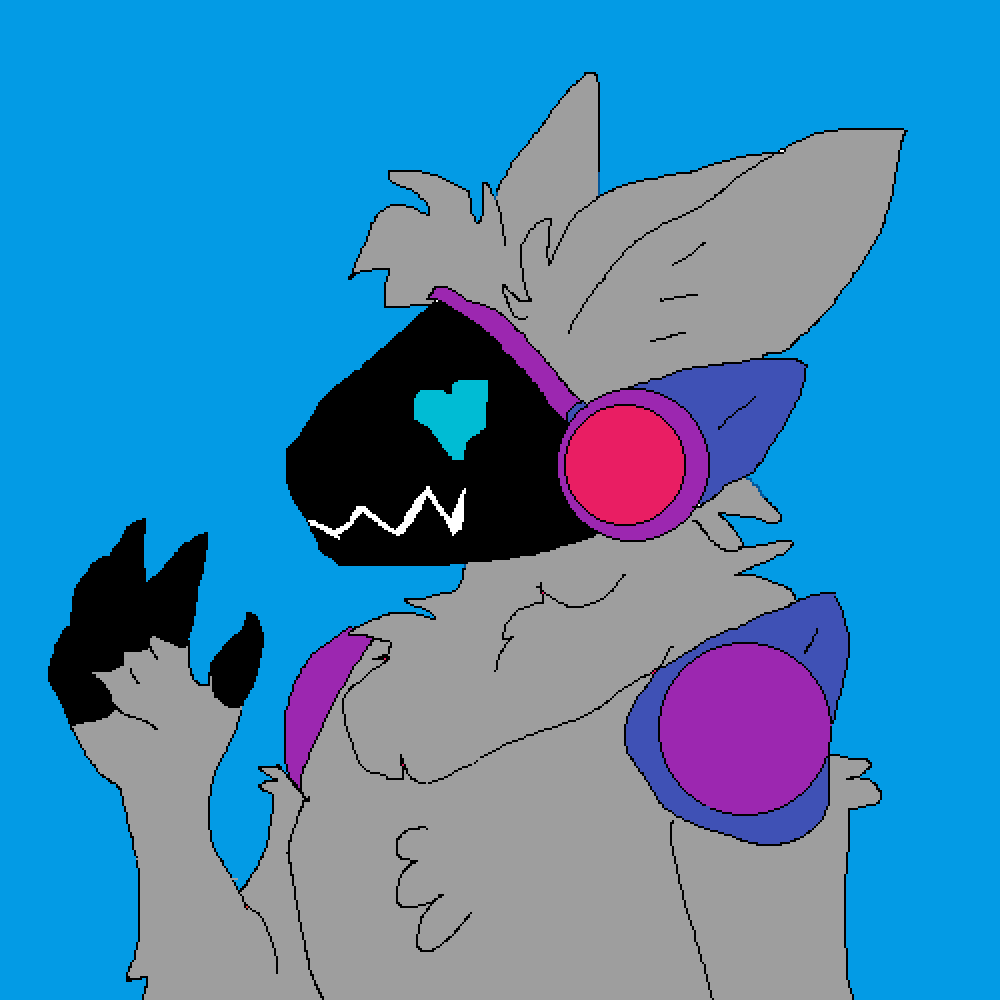 Pixilart - my protogen OC by fandomcolors