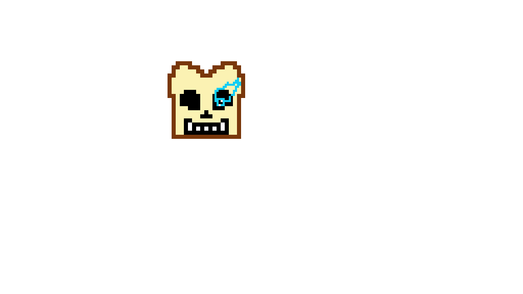 Pixilart - Sans as a piece of bread by Gamesfurever