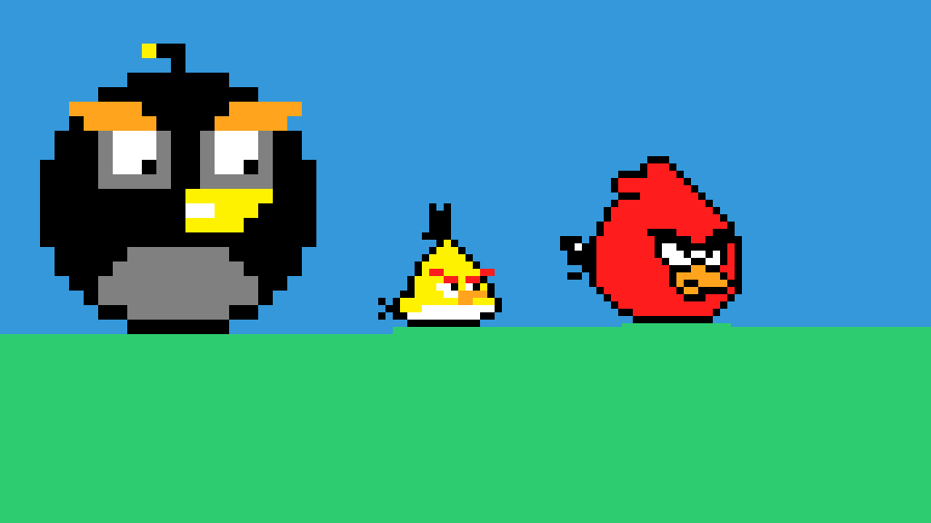 Pixilart - ANGRY BIRDS GO TO WAR by MonIsAwesome