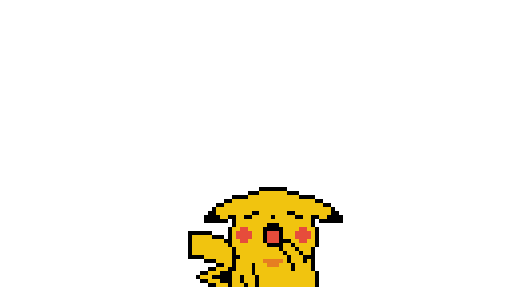Editing when pikachu is too tired - Free online pixel art drawing tool ...