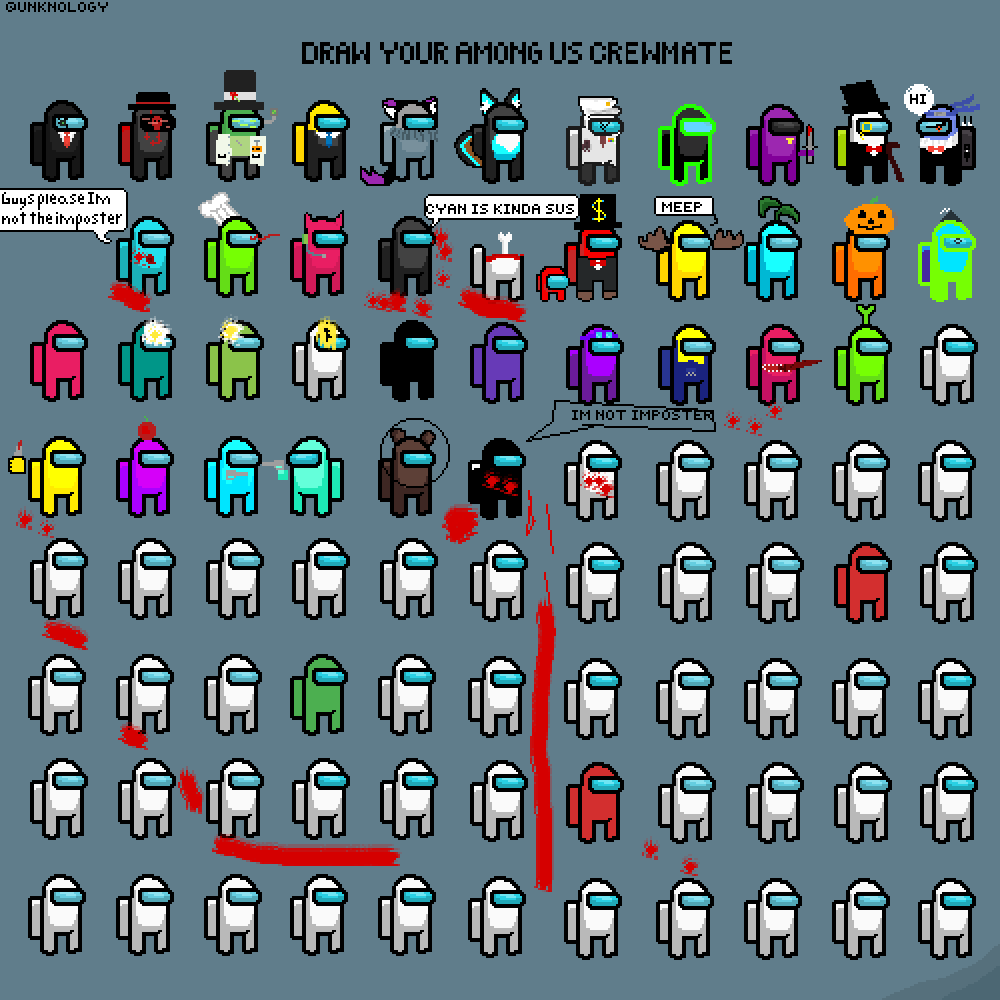Editing AMONG US - Free online pixel art drawing tool - Pixilart