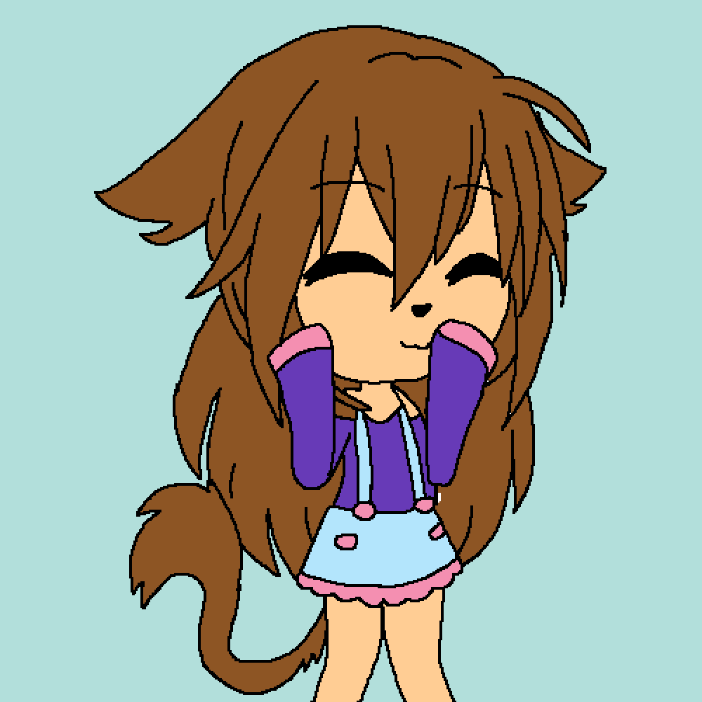 Editing gacha wolf - Free online pixel art drawing tool - Pixilart