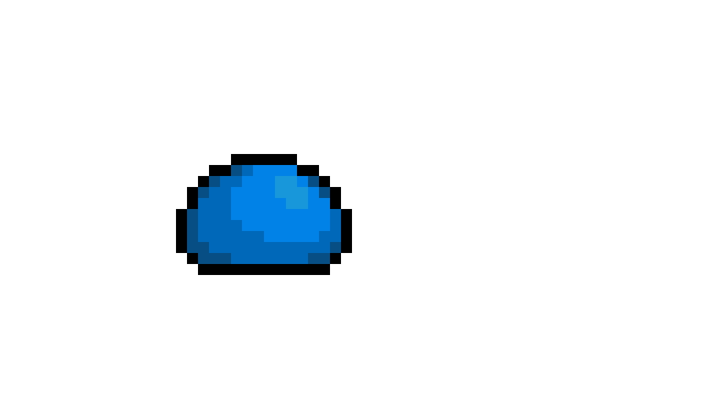 Pixilart - Blue Slime by Dadecrafter