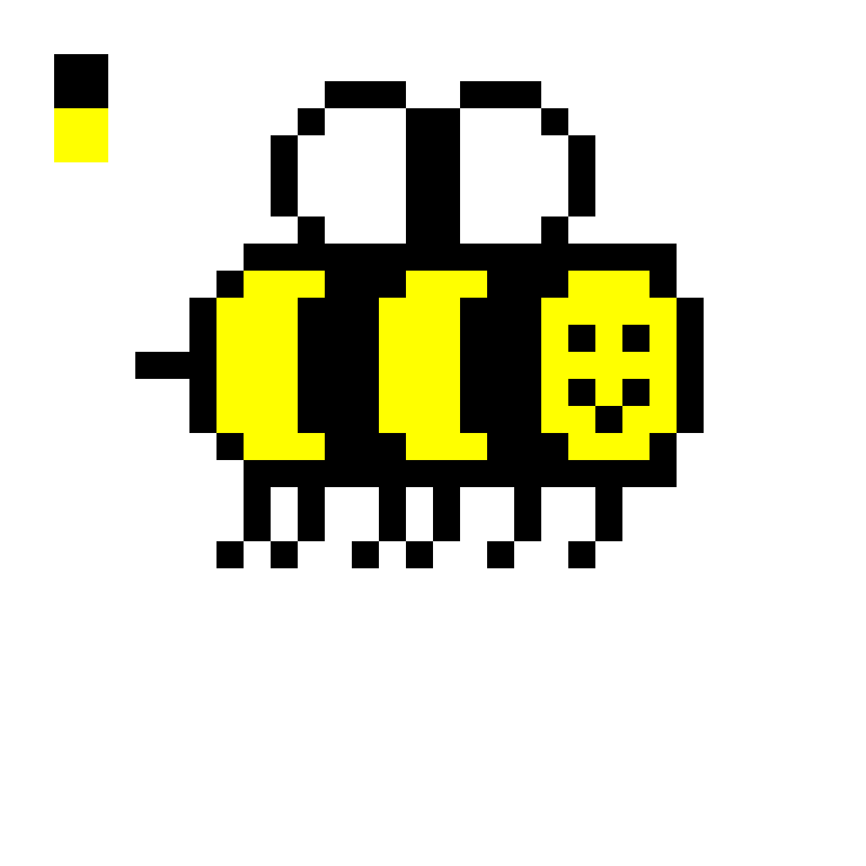 Pixilart - Pixel Bee by LeeCloud27