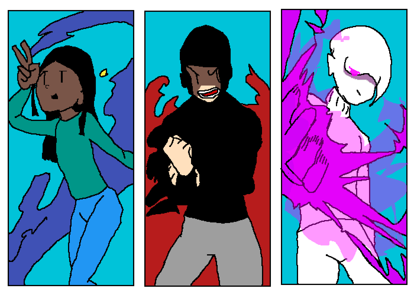 Pixilart - super hero pose by noname25