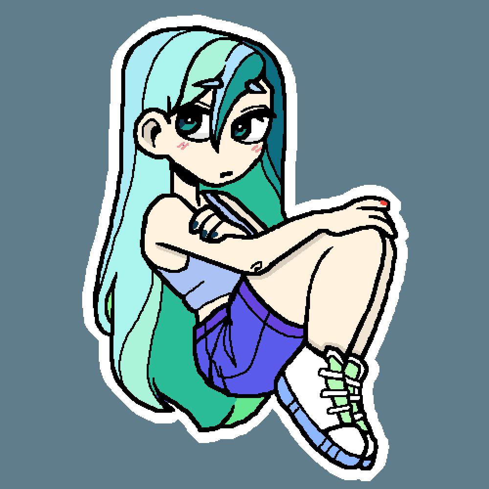 Pixilart - Blue Girl by that-Gay-Ho3