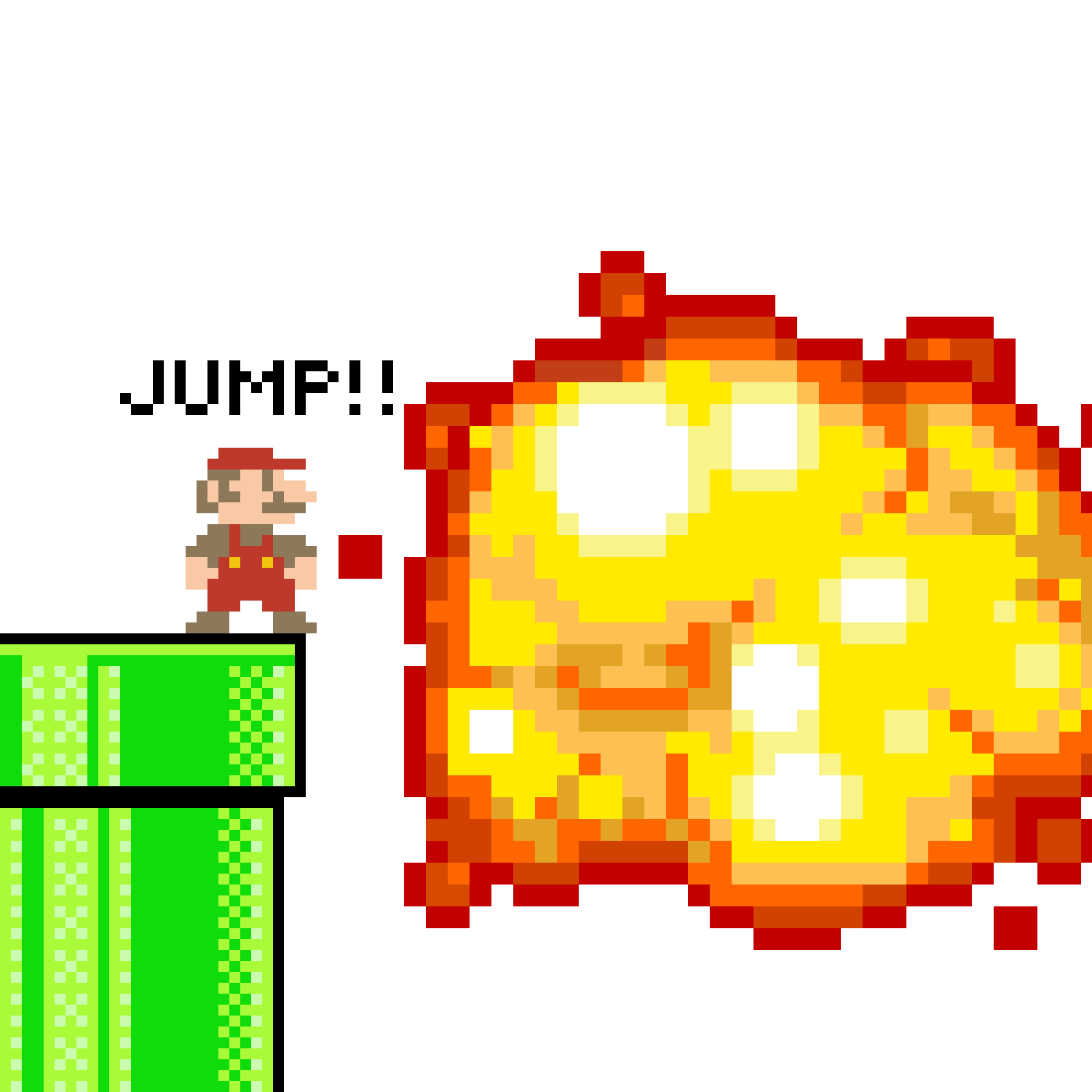 Pixilart - Mario Jumps Into The Explosion!! by Gabbubblegum