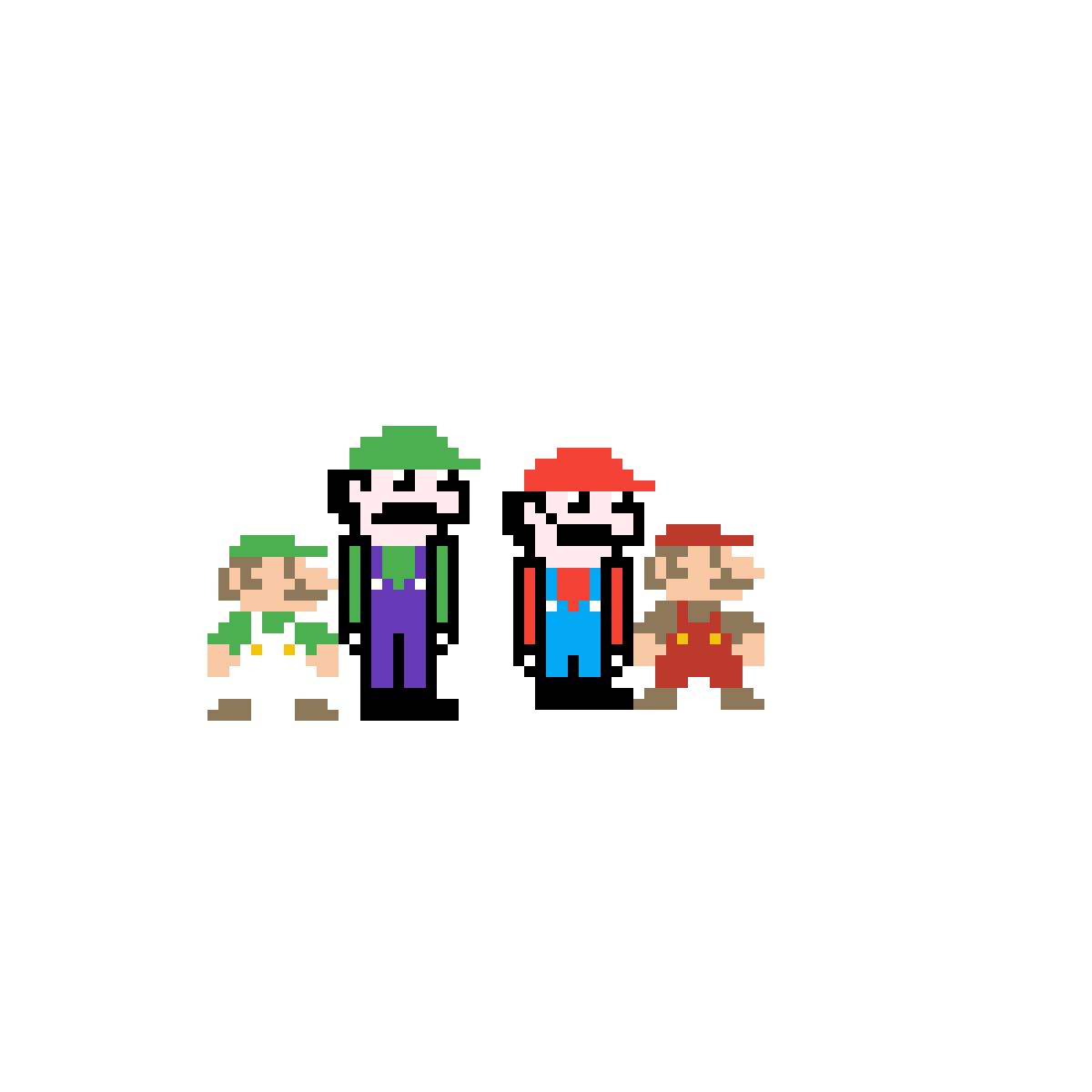 Mario And Luigi 8 Bit