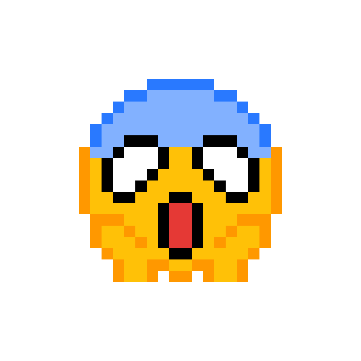 Pixilart - Shocked Emoji - Pixel Art by TheCatLover57