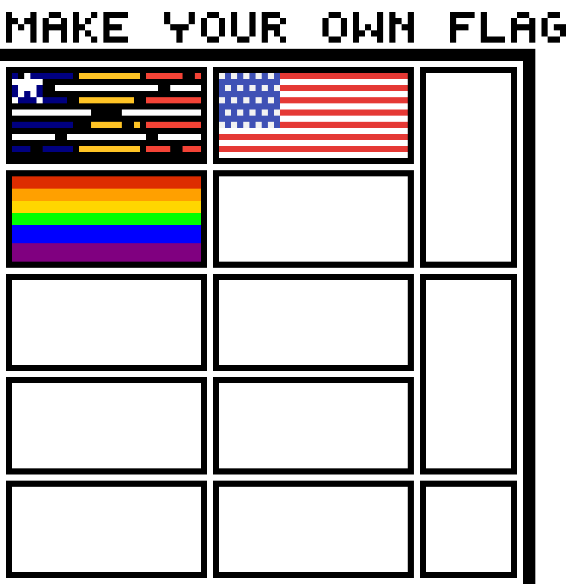 Editing Make your own flag - Free online pixel art drawing tool - Pixilart
