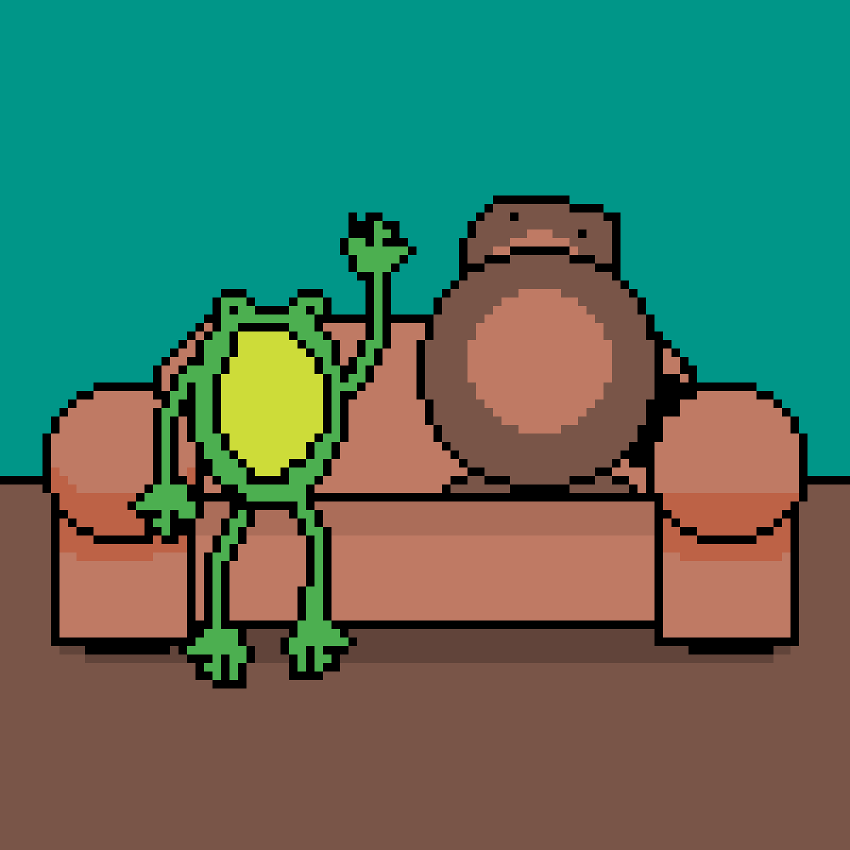 Pixilart - Frog and Beaver by The-Mario-Guy