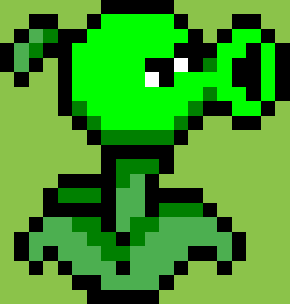 Pixilart - Peashooter Lanzaguisantes by PIXEL-Mexico