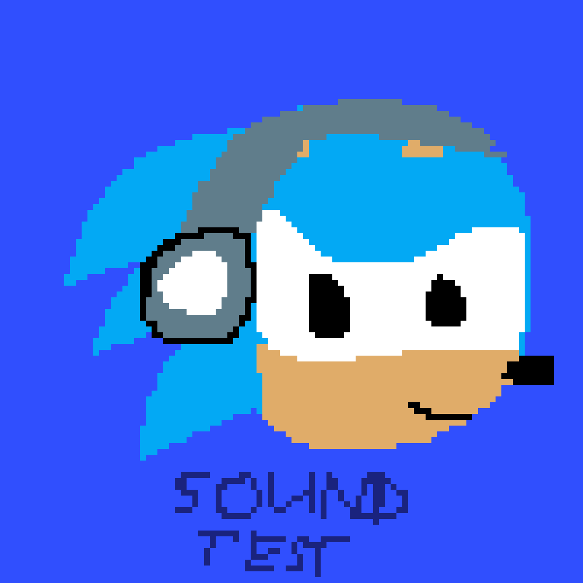 Sonic The Hedgehog Wearing Headphones