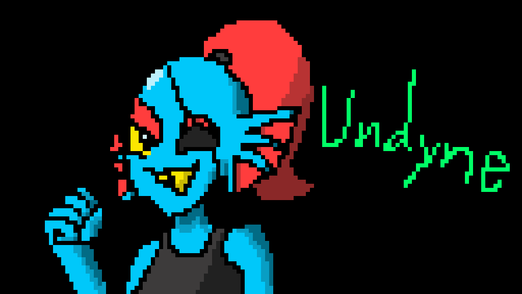 Pixilart - Undyne by DaBrawler00