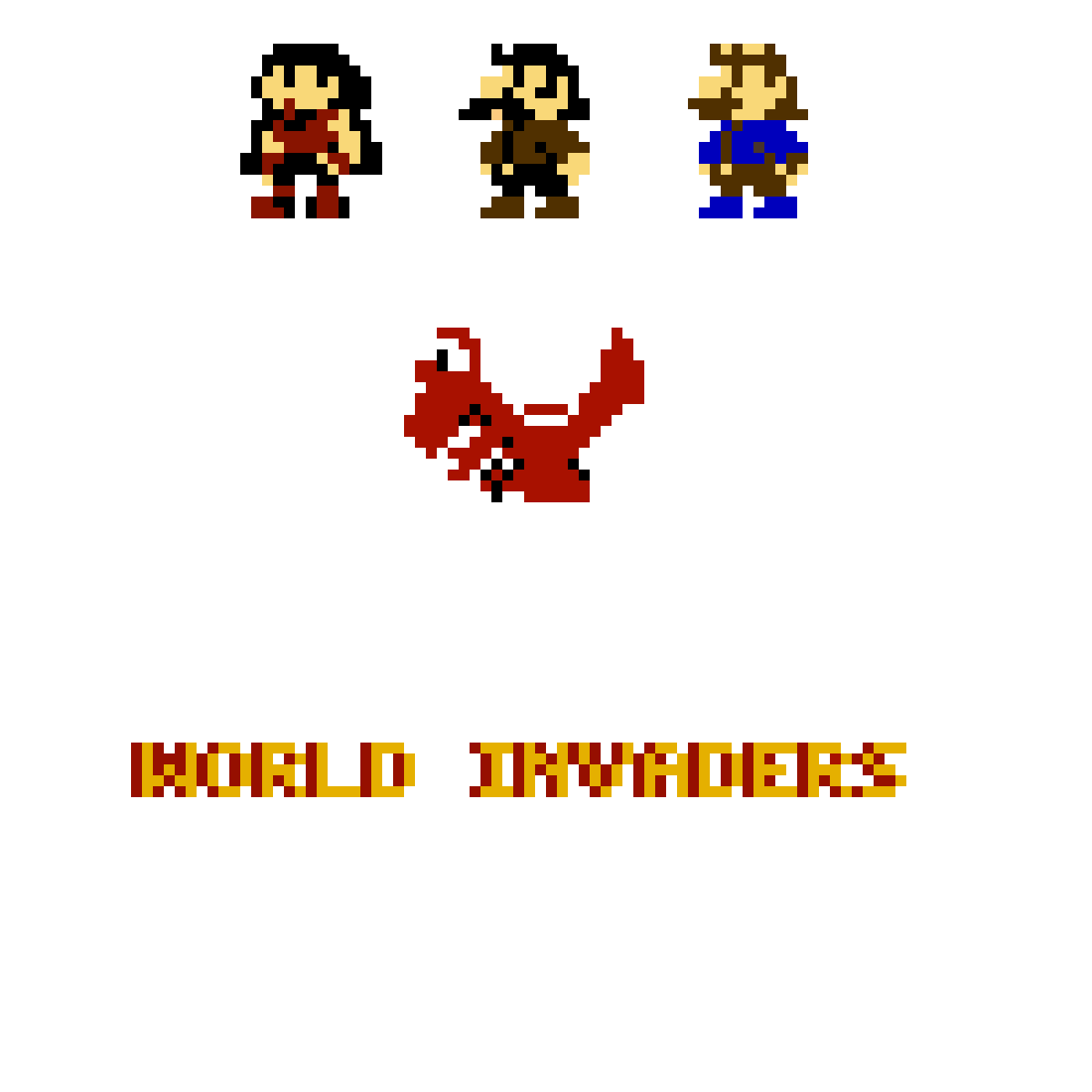 Pixilart - all world invaders hero's sprites by Rose-Montallies