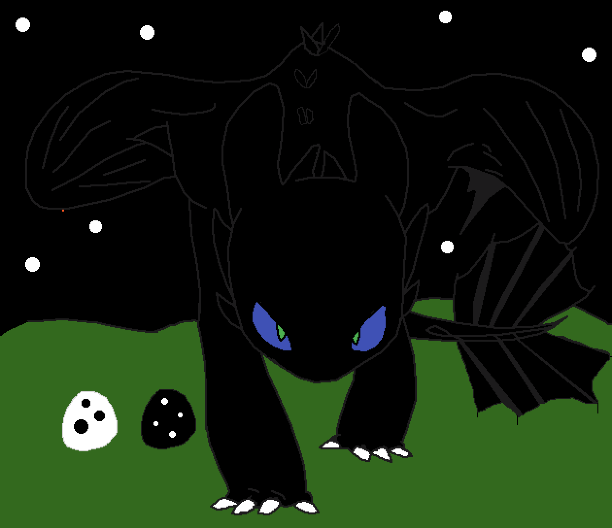 Editing toothless - Free online pixel art drawing tool - Pixilart