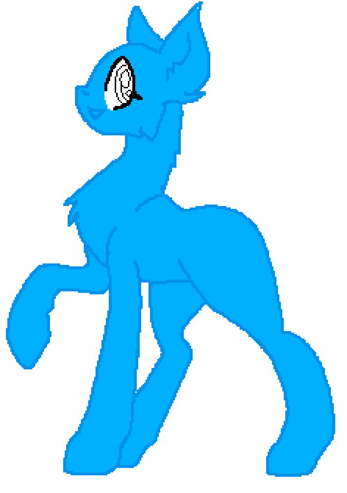 Pixilart - fluffy mlp base by DragonsBreath