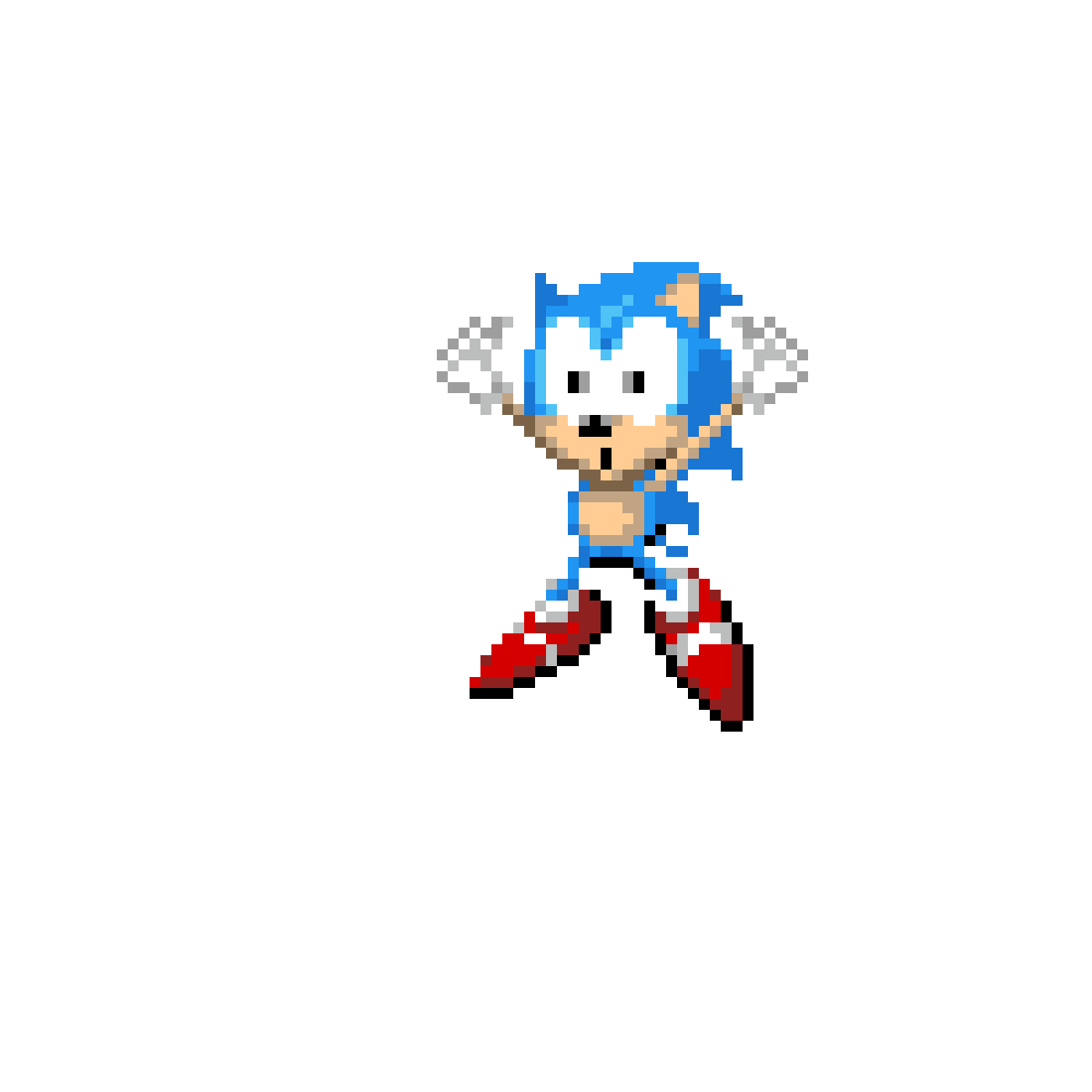 Editing sonic perished himself - Free online pixel art drawing tool ...