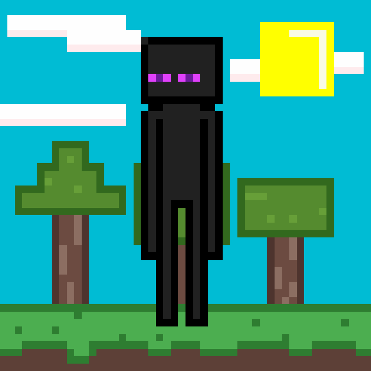 Enderman Pixel Art