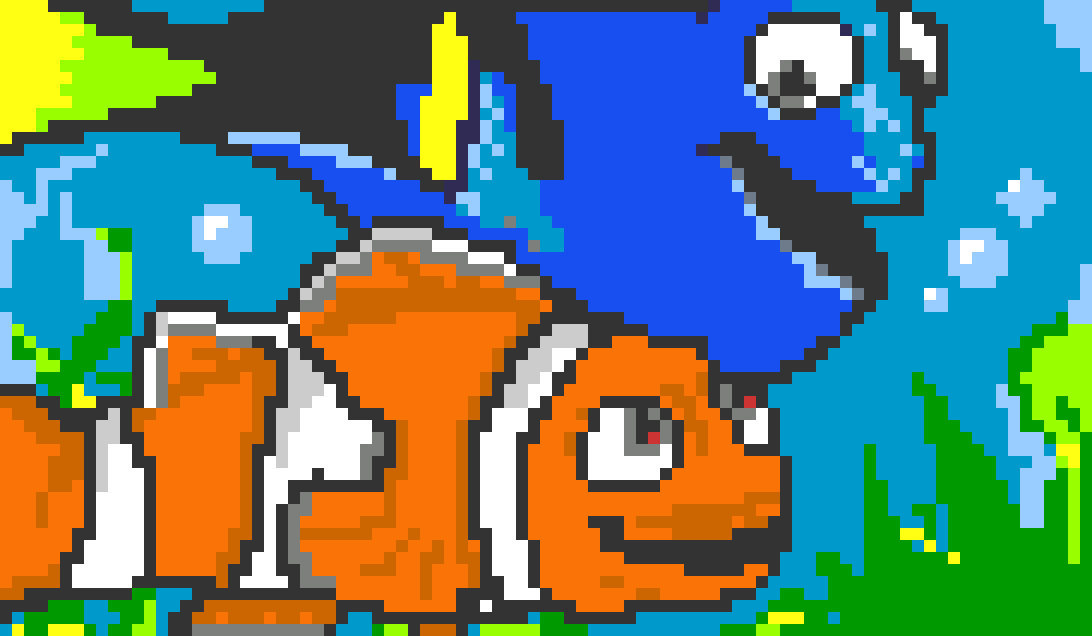 Editing Finding Nemo - Free online pixel art drawing tool - Pixilart