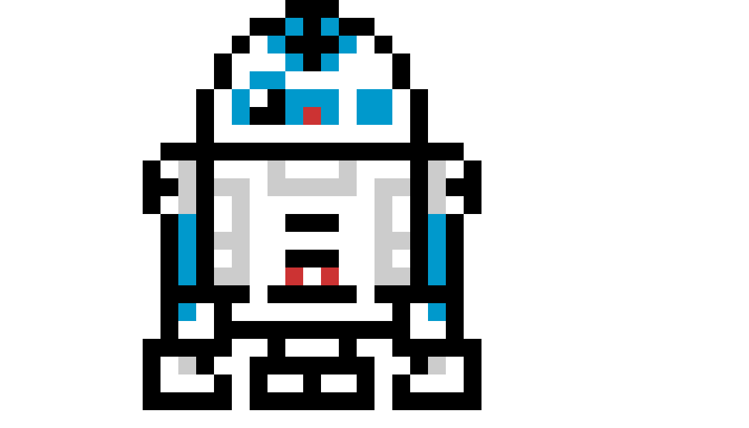 Editing R2-D2 - Free online pixel art drawing tool - Pixilart
