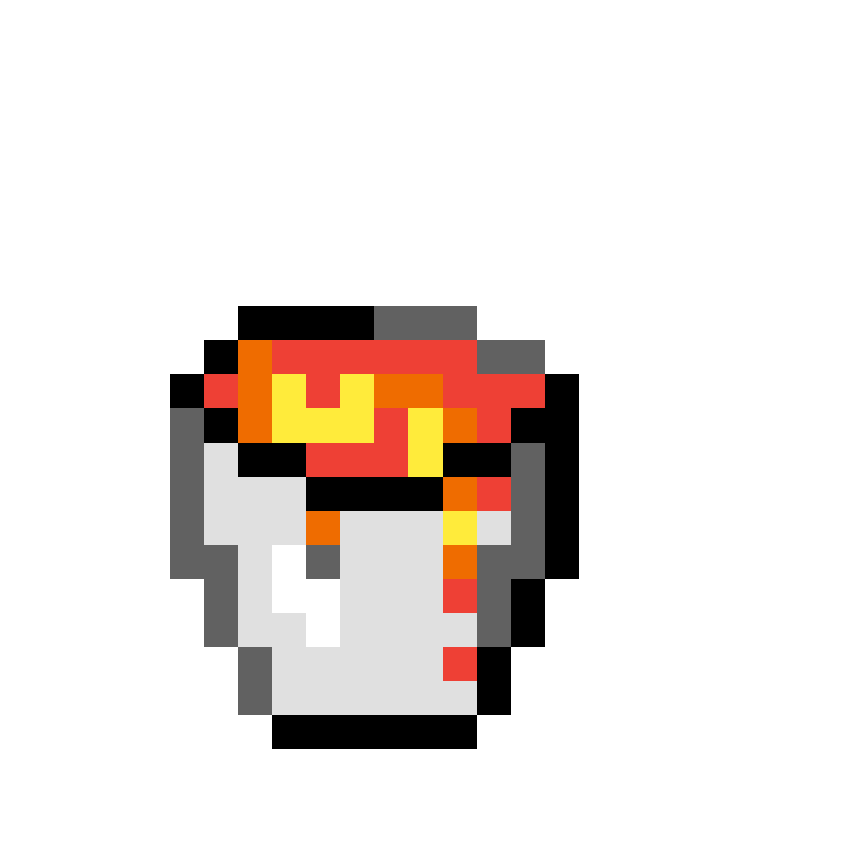 Pixilart - Minecraft lava bucket by Vishnu123