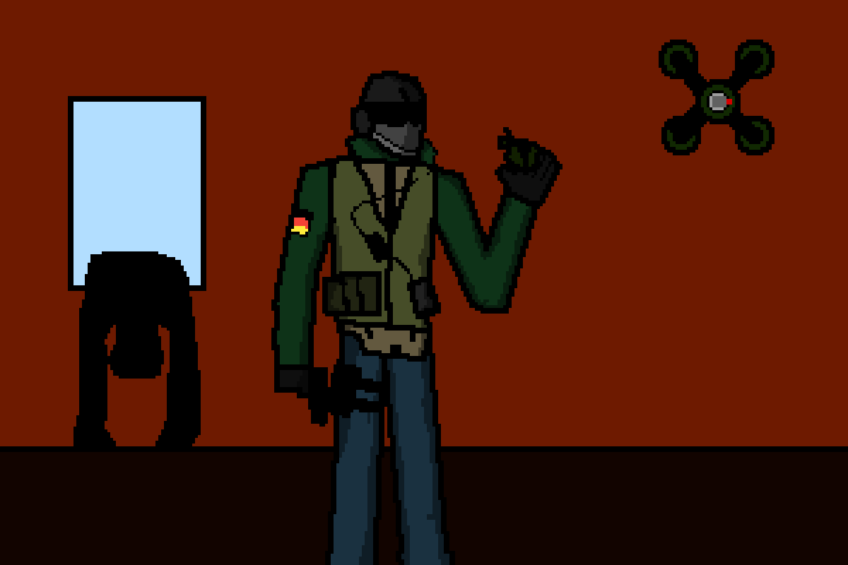 Pixilart - Rainbow six: Siege - Jager by ViktorSti