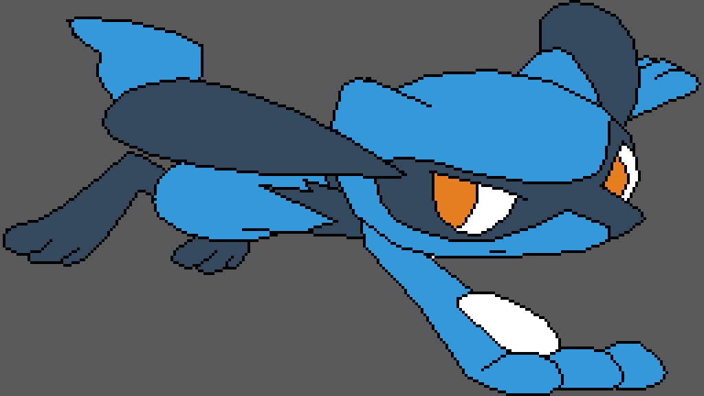 Pixilart - Original riolu by Datboi86