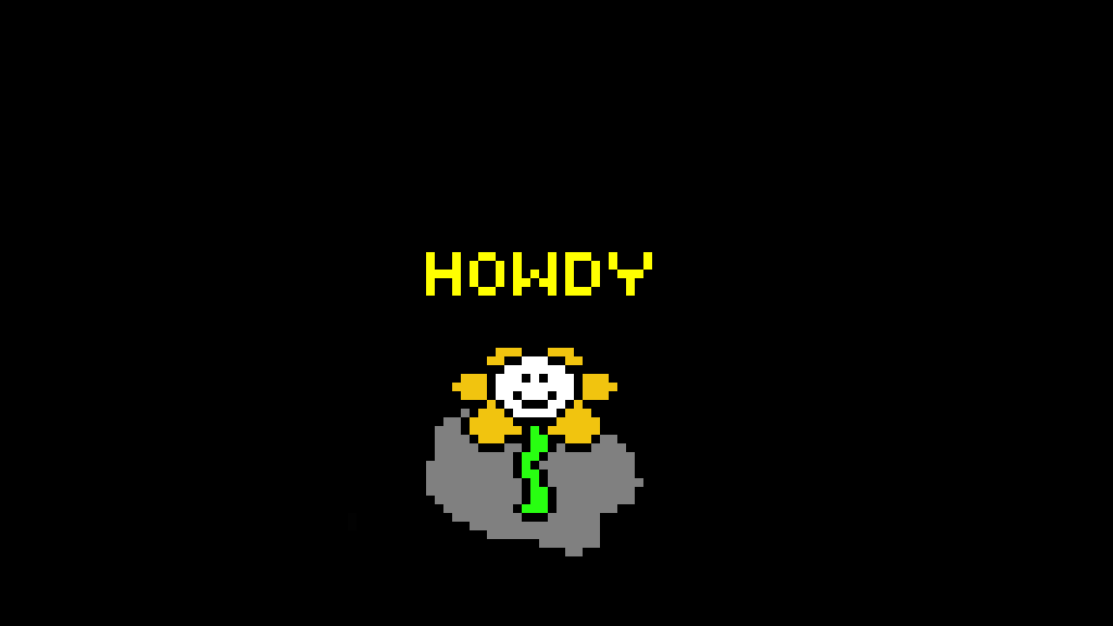 Pixilart - flowey howdy by Pixelmaker