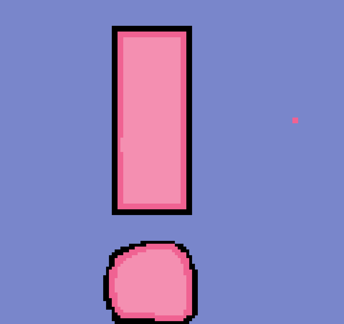 Editing exclamation mark - Free online pixel art drawing tool - Pixilart