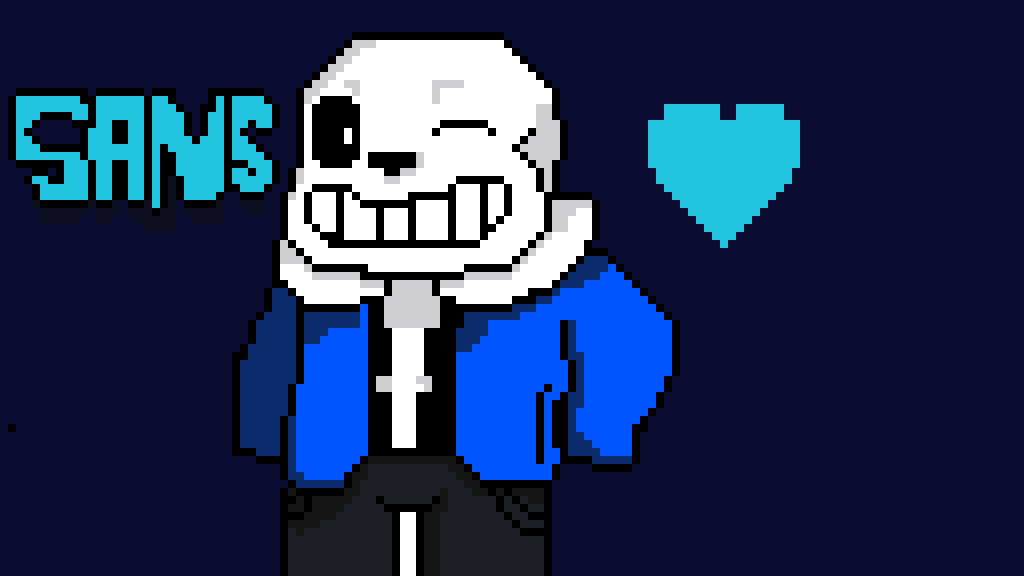 Pixilart - sans by animeitor