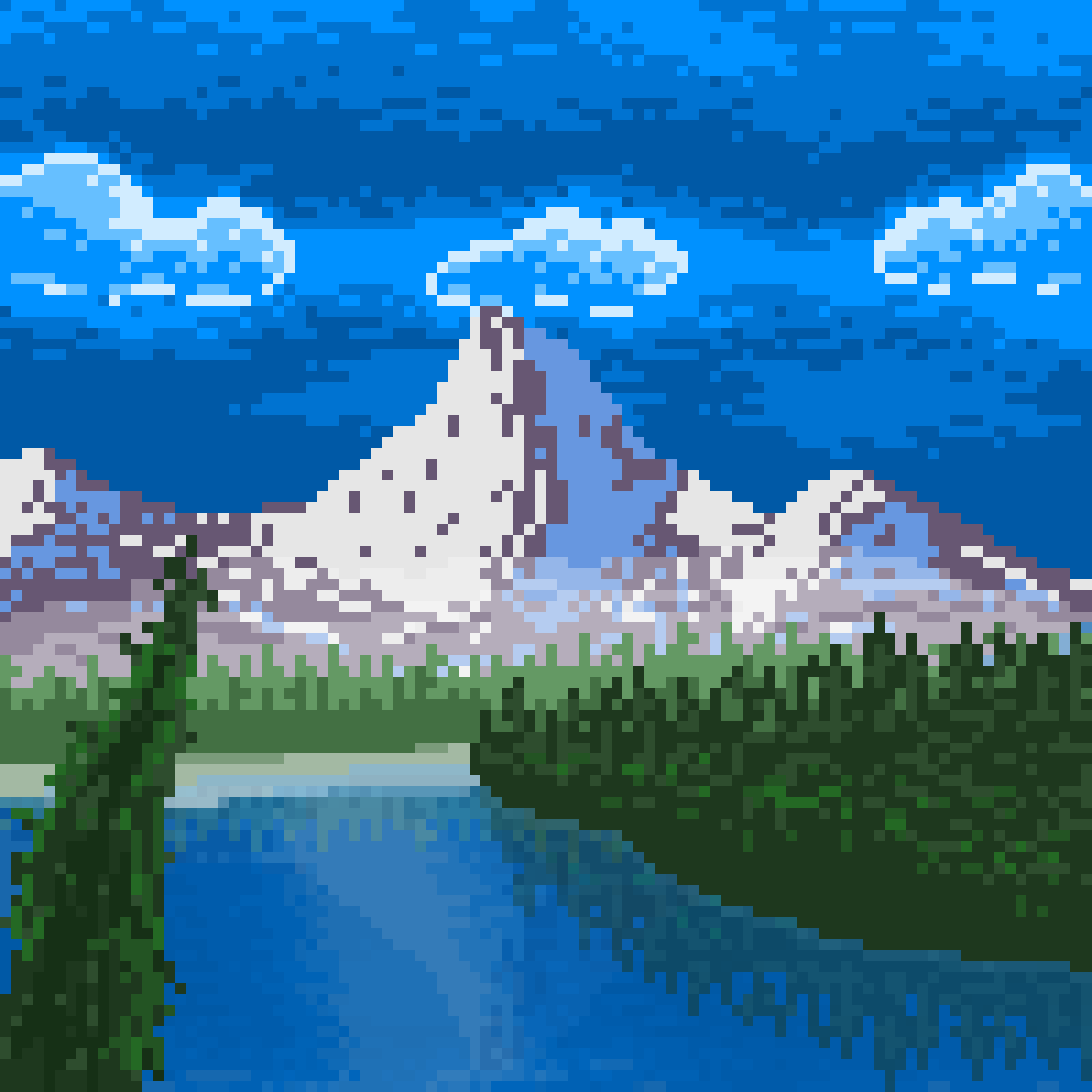Pixilart - Landscape (Flipped) by Nightmare3711