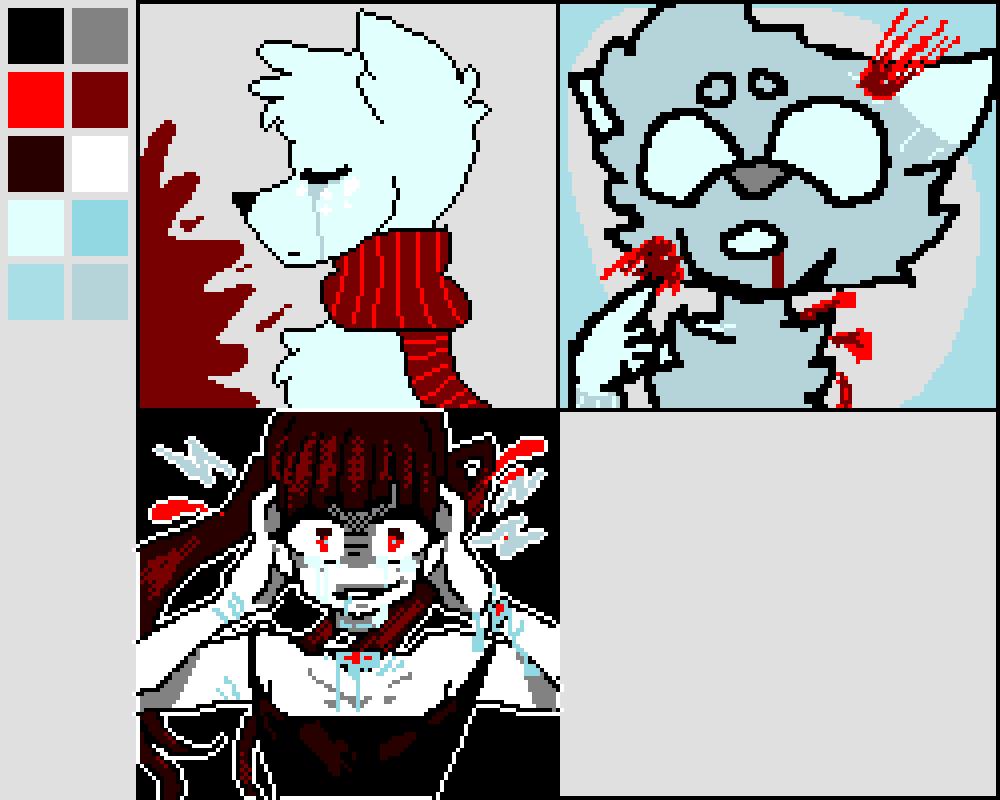Pixilart - edgy gore palette collab by Lolilemon