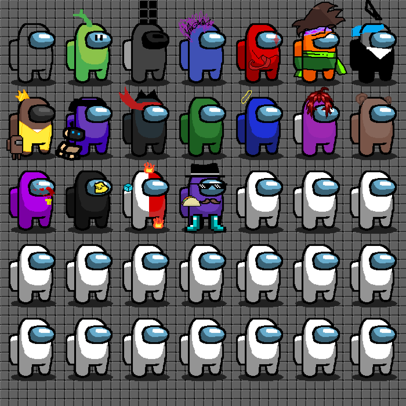 Editing among us - Free online pixel art drawing tool - Pixilart