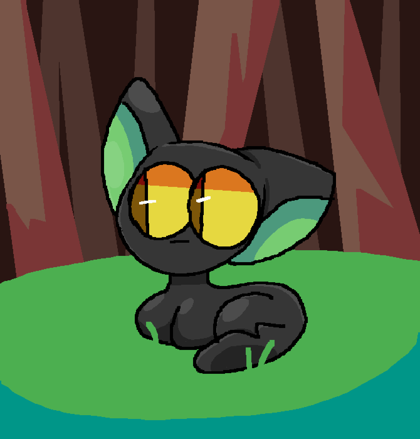 Pixilart - Forest kitty by Rufiales224