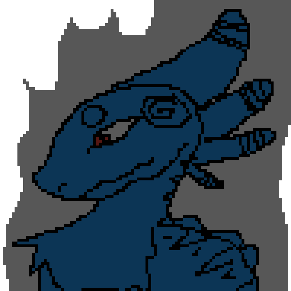 Pixilart - Shadow a mochi raptor by Fan-wing1223