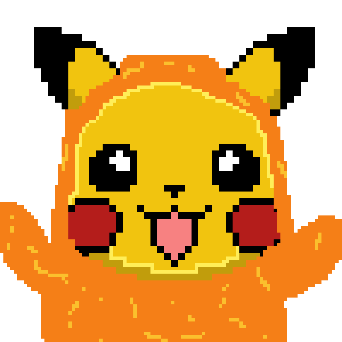 Pixilart - chicken nugget pikachu by Anonymous