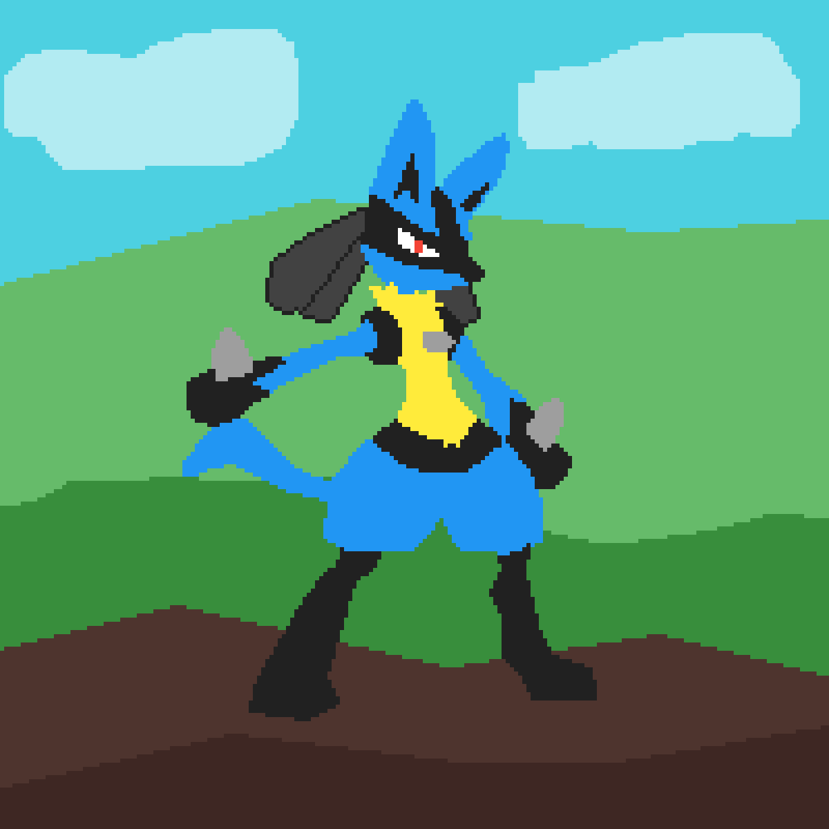 Pixilart - Lucario by Willucario