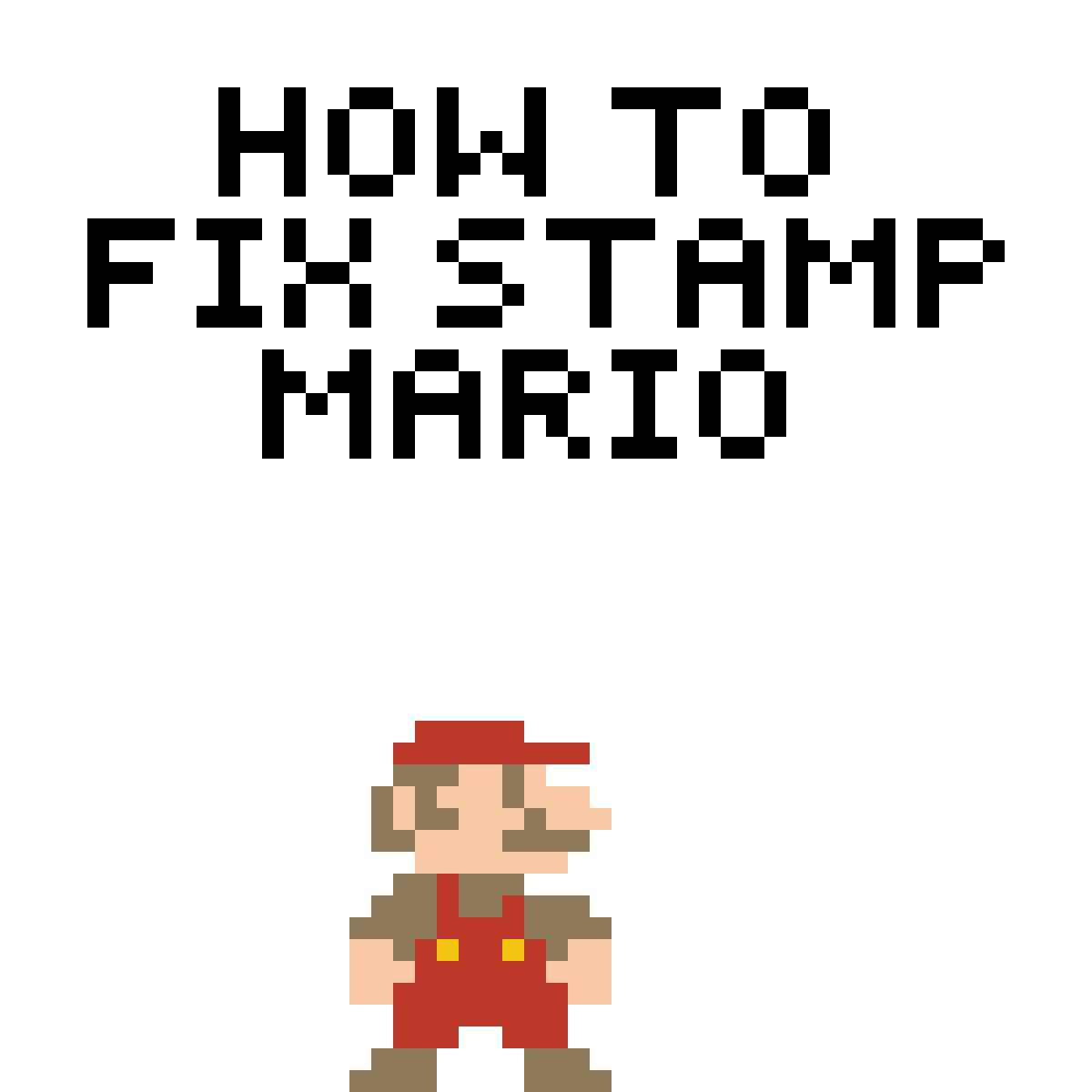 Pixilart - How to fix stamp Mario by The-Mario-Guy