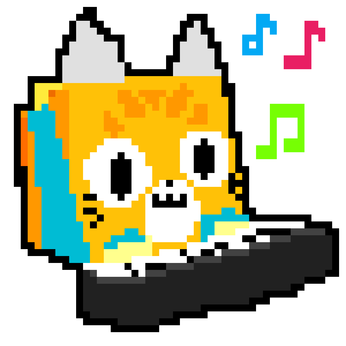 Pixilart - Keyboard Cat by LolbitBigYES