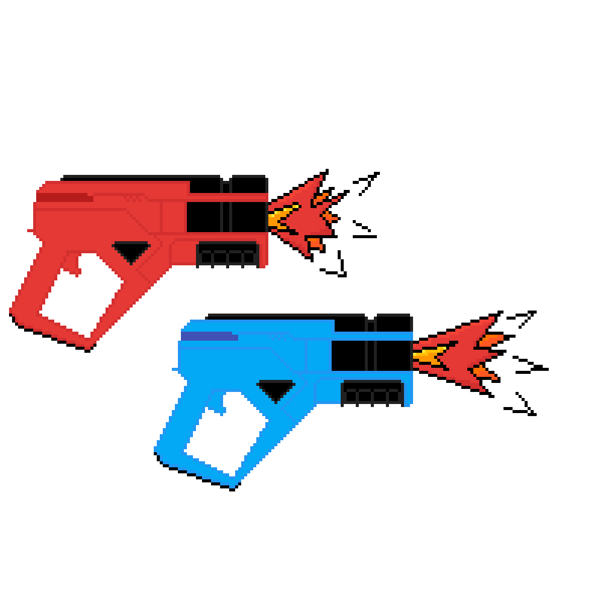 Pixilart - Lazer guns! by Sycerius