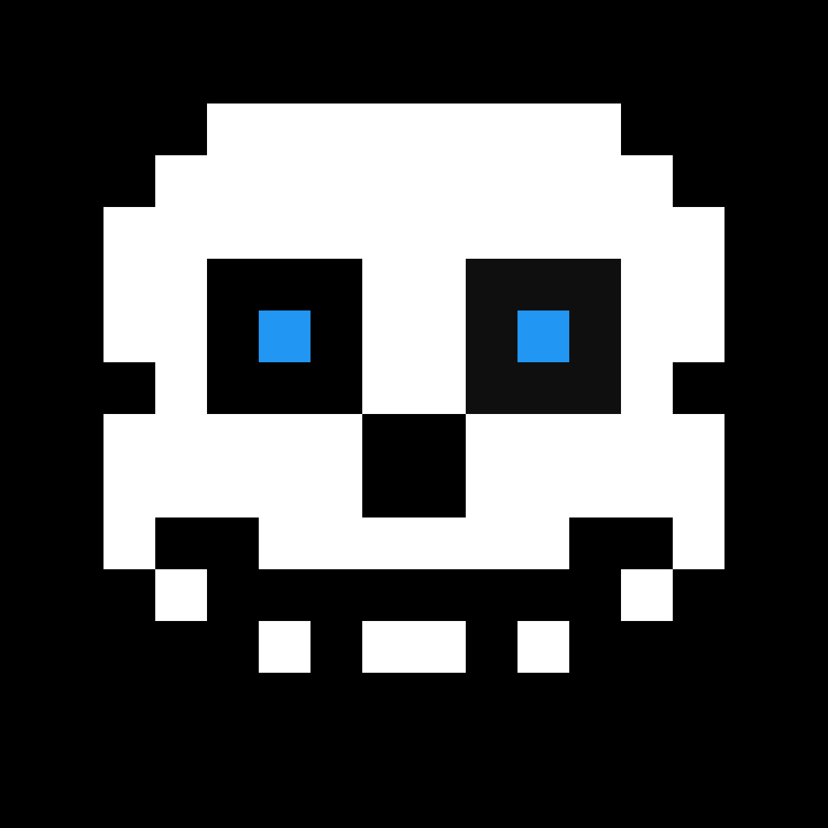 Pixilart - Sans Head FAVICON Version by RevengefulSans