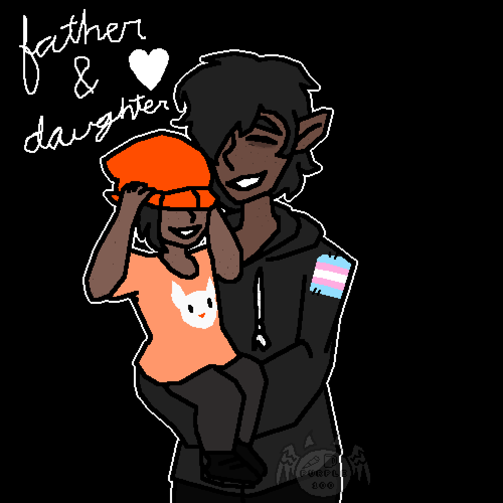 Pixilart - my adorable elf dad and daughter duo by purple100