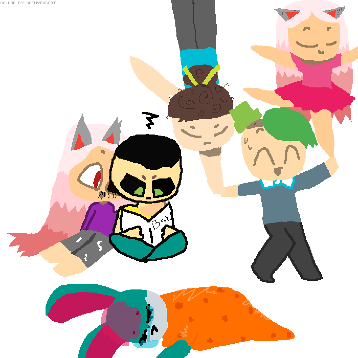 Editing 2 new ocs yayaya - Free online pixel art drawing tool - Pixilart