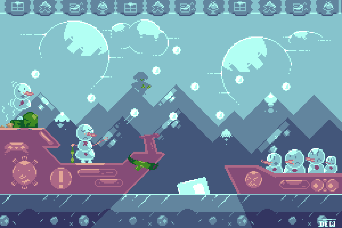 Pixilart - Snowmen At War - For Contest by DewDrop