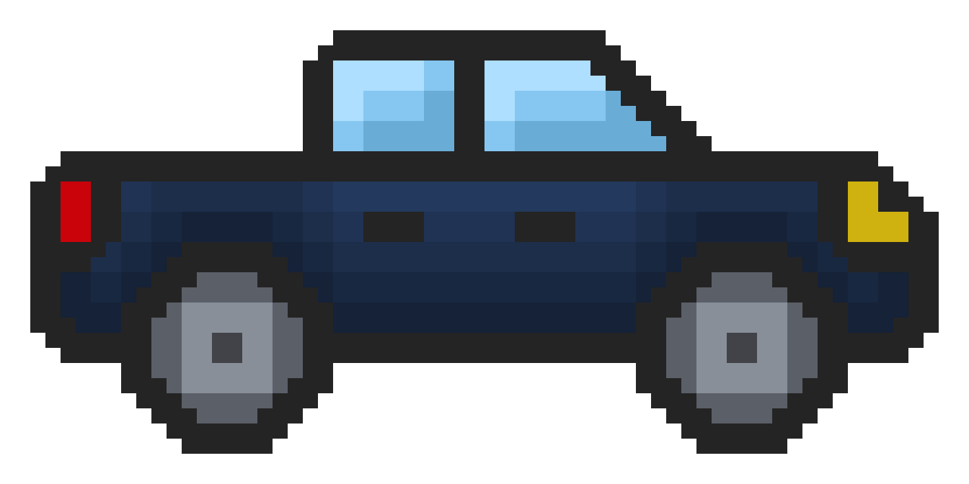 Pixilart - Blue Pixel Art Pickup by AmytoorMarn