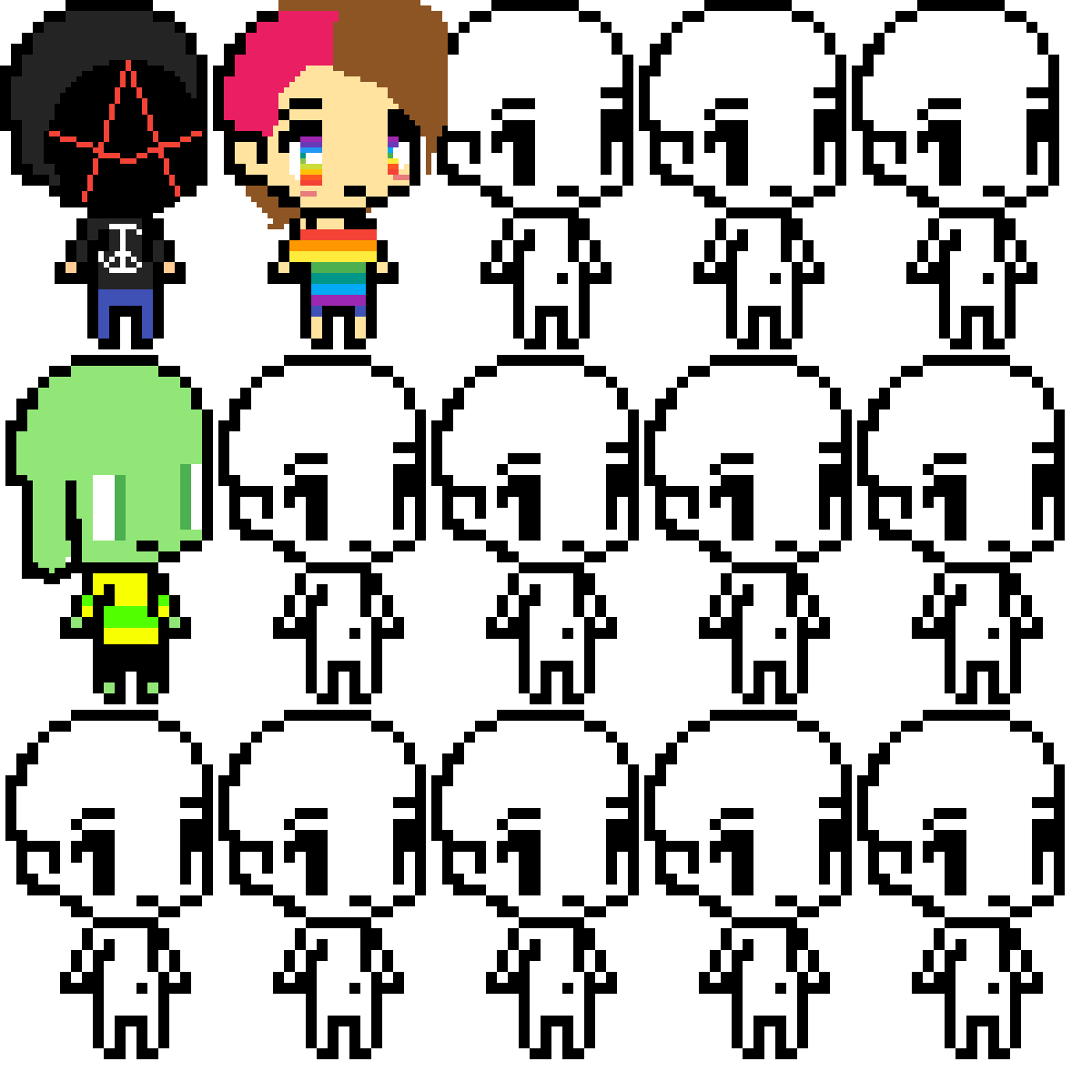 Editing make a oc - Free online pixel art drawing tool - Pixilart