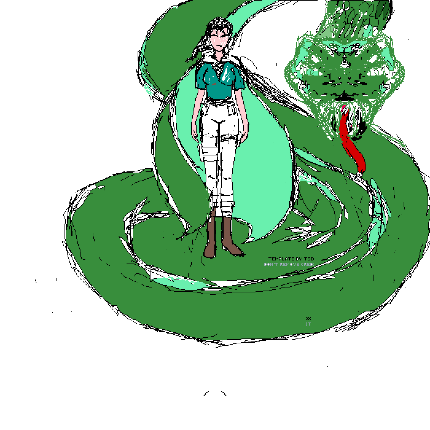 Editing snake girl - Free online pixel art drawing tool - Pixilart