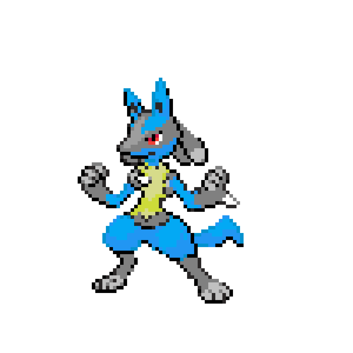 Pixilart - Lucario by dragontwinm