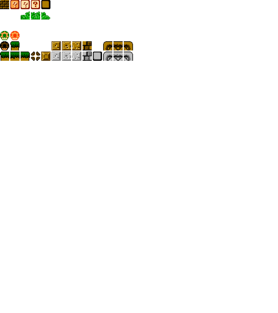 Pixilart - SMB All stars Tile map by The-Mario-Guy